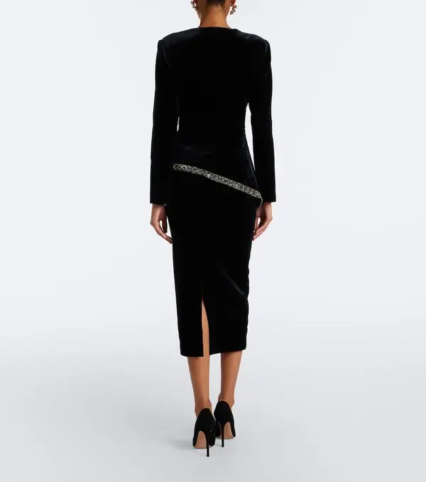 Roland Mouret Velvet Pencil Skirt