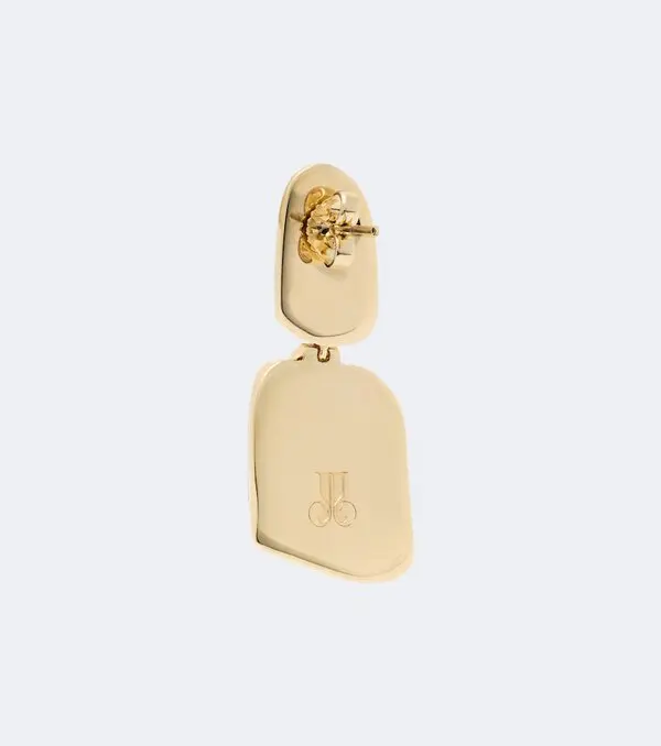 La DoubleJ Spells 24kt Gold-plated Drop Earrings
