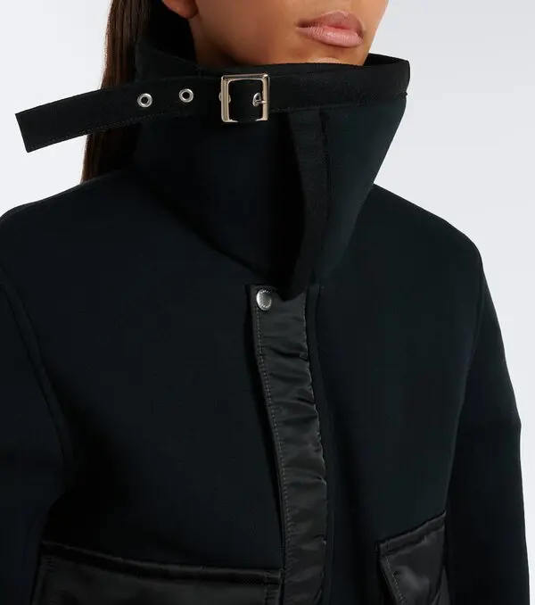 Sacai Paneled Cotton-blend Blouson Jacket
