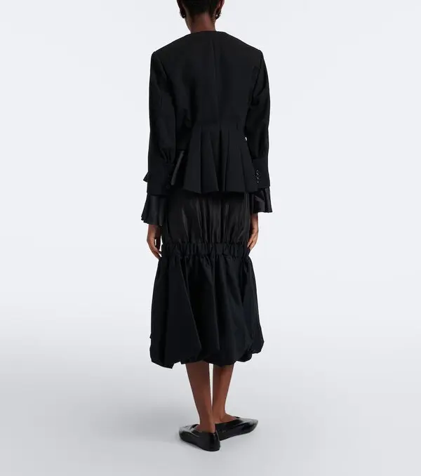 Noir Kei Ninomiya Tiered Midi Skirt