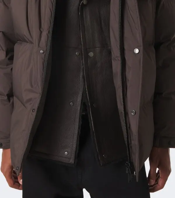 YVES SALOMON Shearling-trimmed Down Jacket