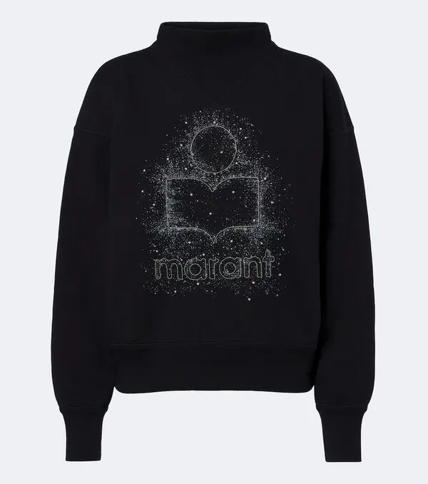 MARANT ETOILE Moby Sequined Cotton-blend Sweatshirt