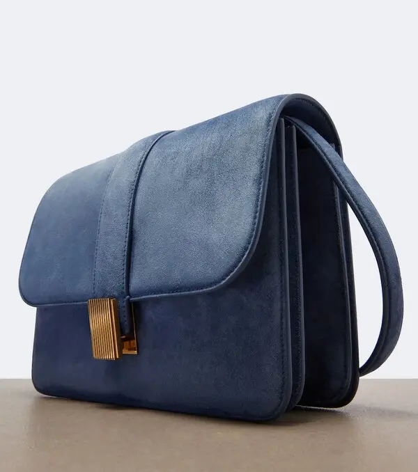 Khaite Blake Medium Suede Crossbody Bag