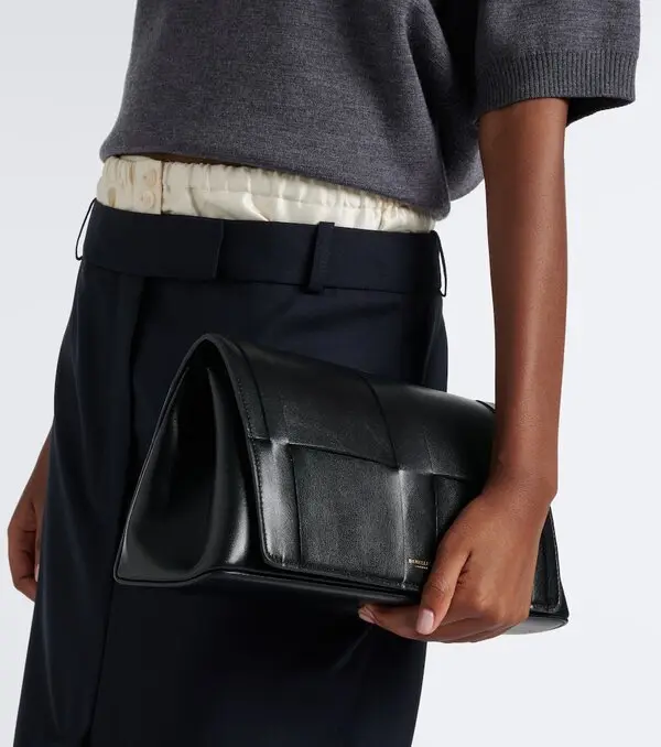 DEMELLIER Florence Small Leather Top-handle Bag