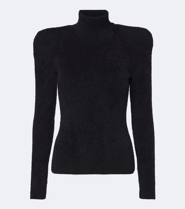 Balmain Knitted Turtleneck Sweater - Black