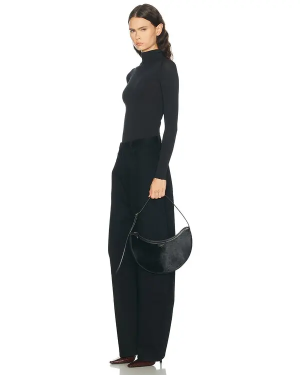 Alaïa Demi Lune Haircalf Bag