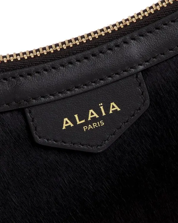 Alaïa Demi Lune Haircalf Bag - Noir