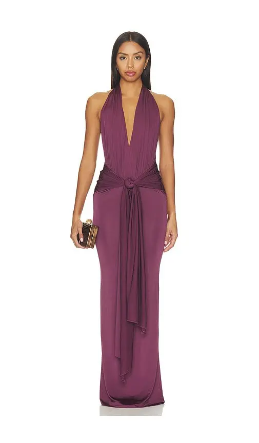 LOVERS AND FRIENDS Coralie Gown In Purple - Plum