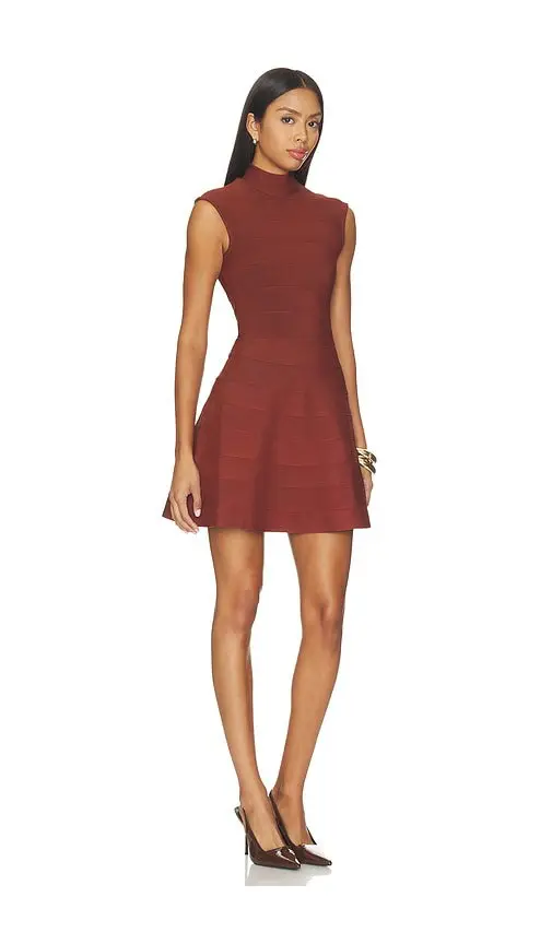 Retrofete Delyth Knit Dress In Burgundy