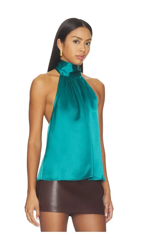Retrofete Martina Top In Blue