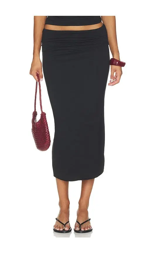 Eterne Elsa Soft Jersey Midi Skirt