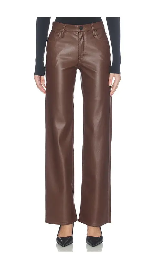Hudson Jeans Rosie High Rise Wide Leg In Brown
