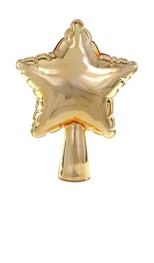 CODY FOSTER & CO Balloon Star Tree Topper Ornament In Metallic - Gold