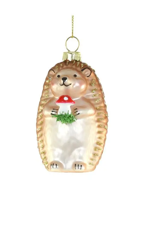CODY FOSTER & CO Woodfield Hedgehog Ornament In Brown