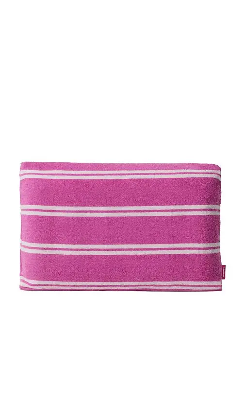 HOMMEY Beach Pillow In Pink - Hibiscus