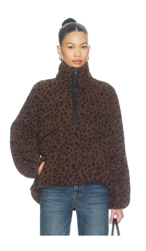 LAMARQUE Helsa Leo Jacket In Brown