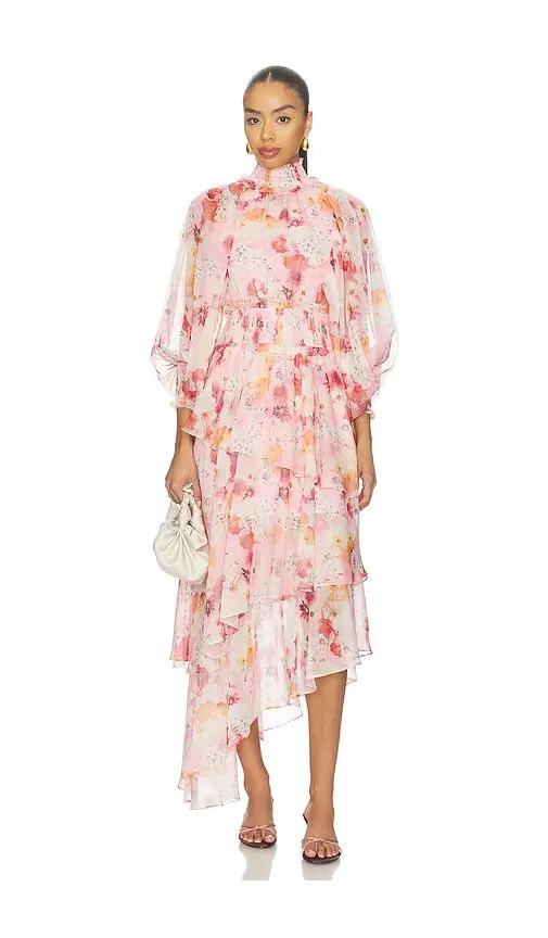 ELLIATT X Astrid Midi Dress In Pink