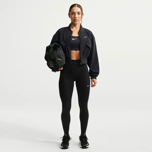 Nike One Therma-fit Fleece Bomber Jacket - Black