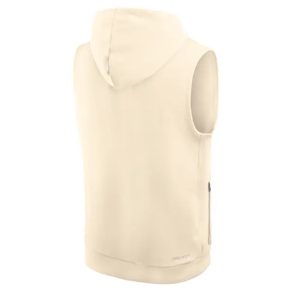 Nike Arizona Cardinals Rivalries Collection Sideline Dri-fit Nfl Sleeveless Pullover Hoodie - Brown