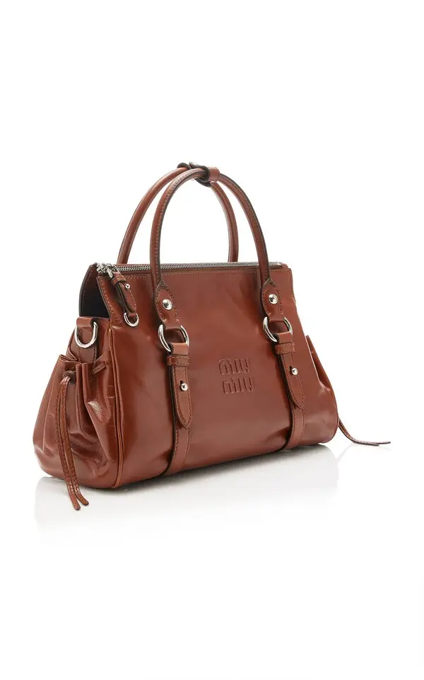 Miu Miu Leather Top Handle Bag