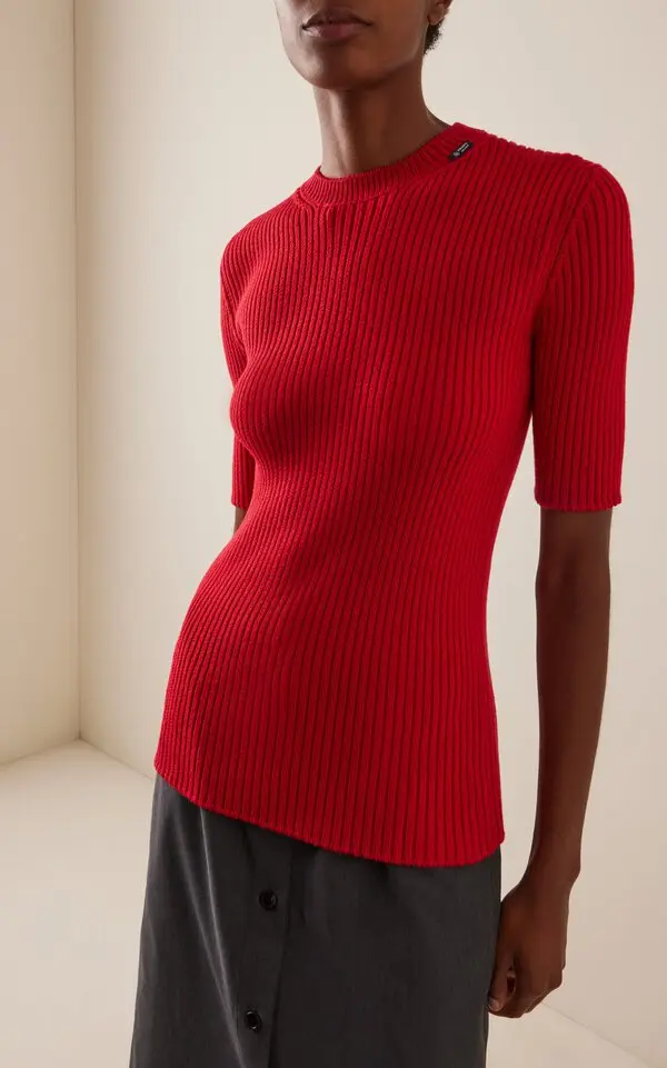 Prada Ribbed Wool Top