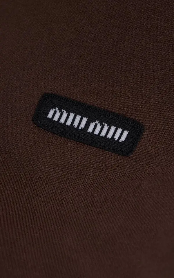 Miu Miu Layered Jersey Top