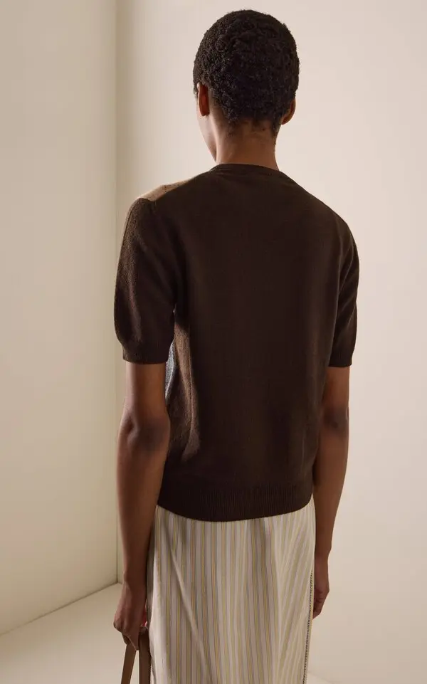 Prada Argyle Cashmere Top