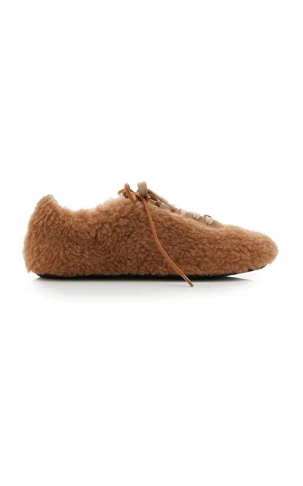 Max Mara Camelwool Sneakers - Tan