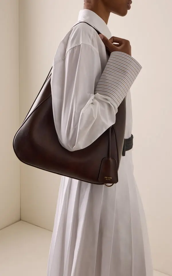 Prada Aimee Leather Shoulder Bag