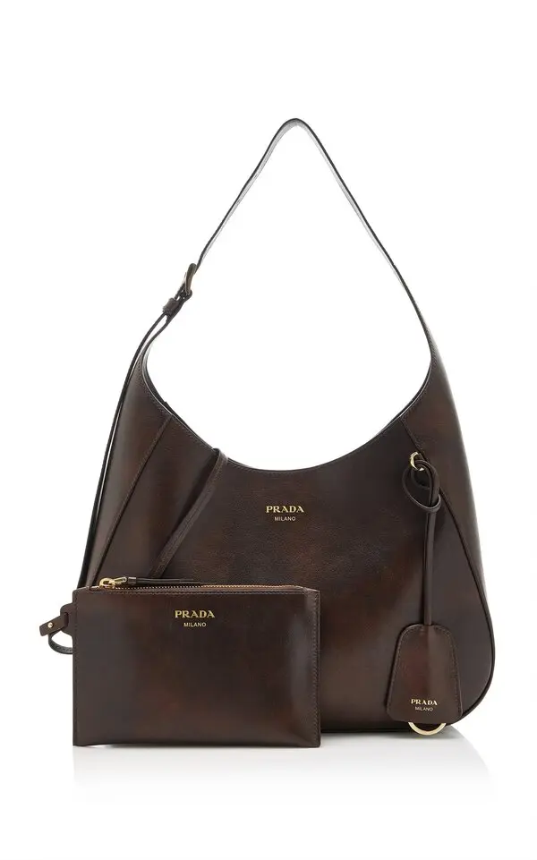 Prada Aimee Leather Shoulder Bag