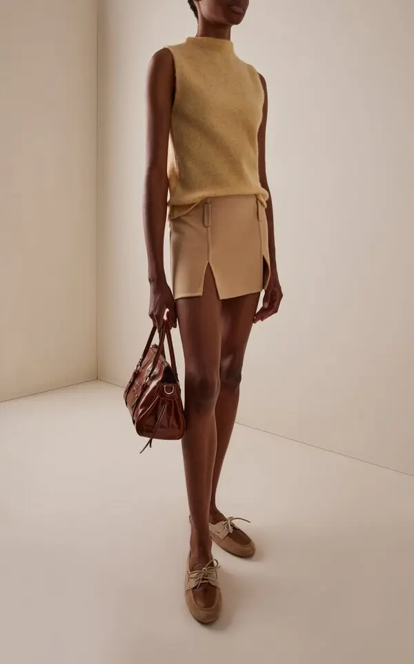 Miu Miu Cashmere-wool Mini Skirt