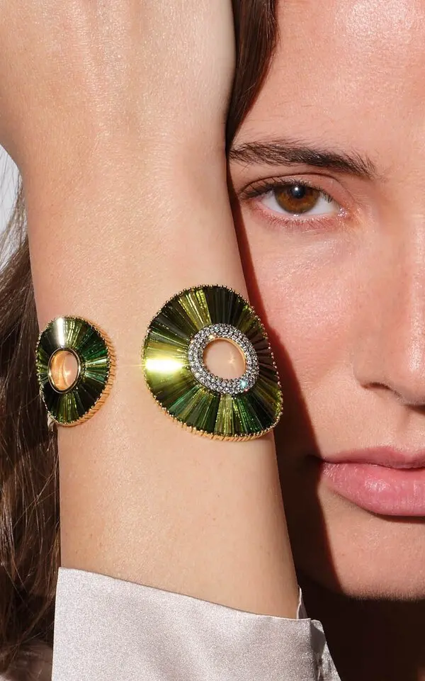 Nak Armstrong Open Sensu 18k Yellow Gold Cuff Bracelet