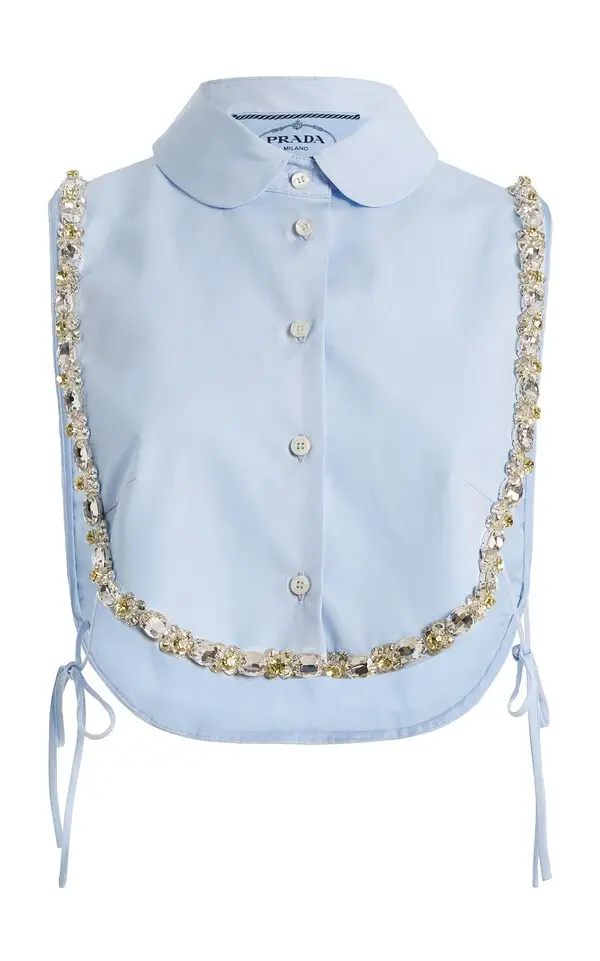 Prada Embellished Silk Mini Dress