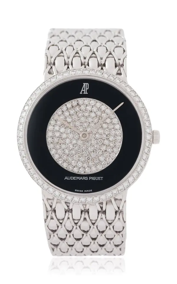 STEPHANIE WINDSOR Audemars Piguet Onyx Vintage Dress Watch - Silver