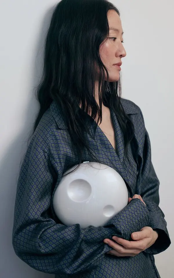 EITTEM Moon Clutch In Selenia