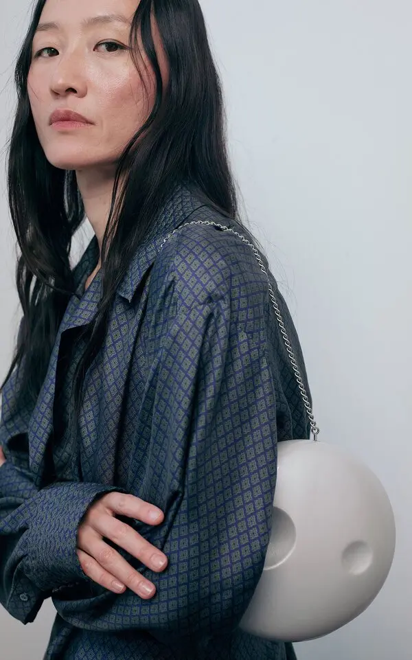 EITTEM Moon Clutch In Selenia