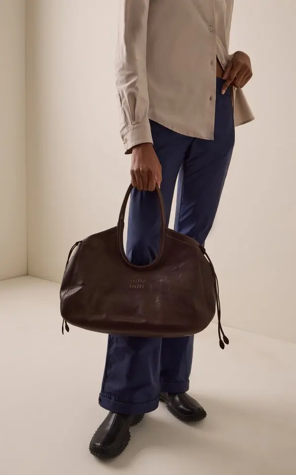 Miu Miu Ivy Leather Shoulder Bag