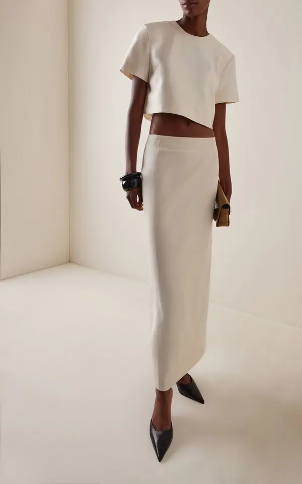 HEIRLOME Eliza Cropped Silk Top