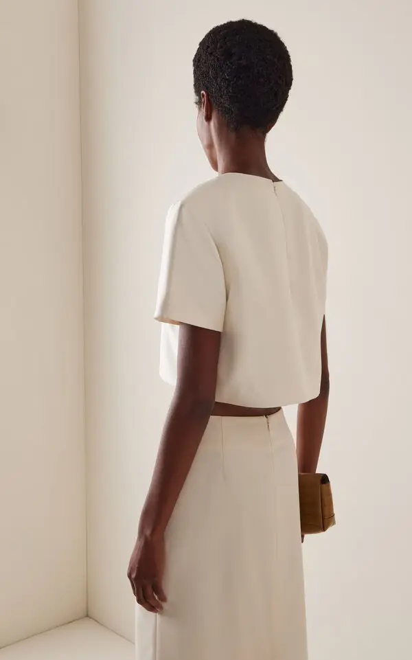 HEIRLOME Eliza Cropped Silk Top
