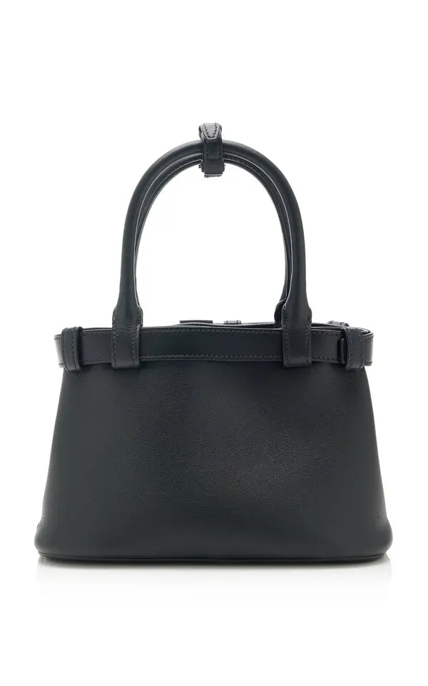 Prada Buckled Leather Top Handle Bag