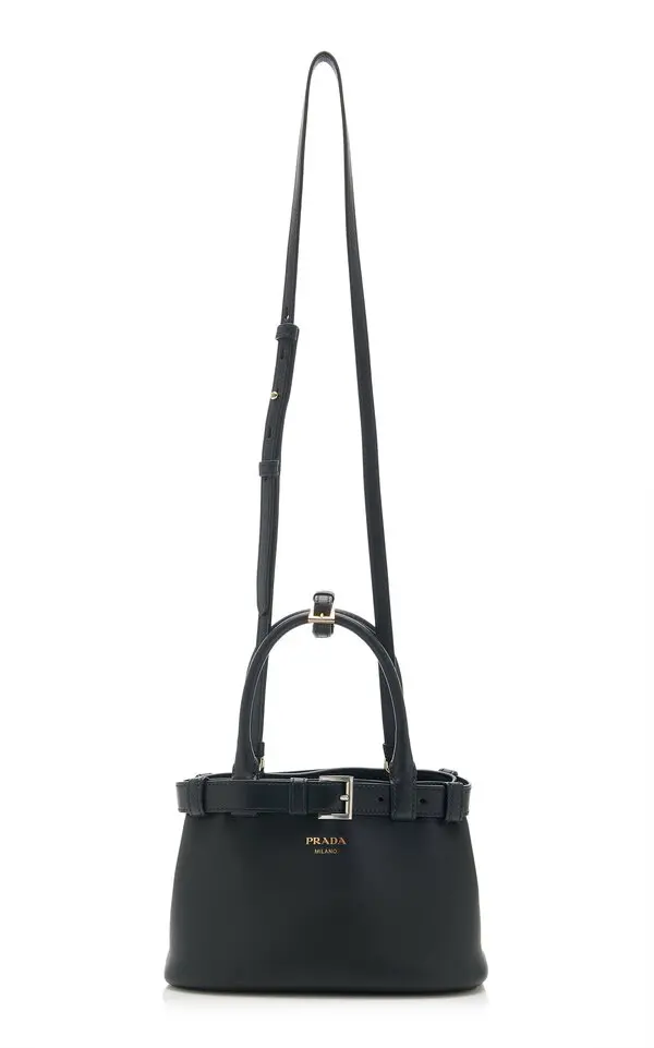 Prada Buckled Leather Top Handle Bag