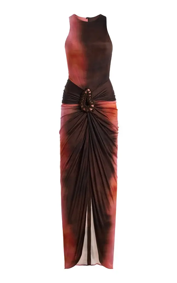 Silvia Tcherassi Exclusive Leni Jersey Maxi Dress