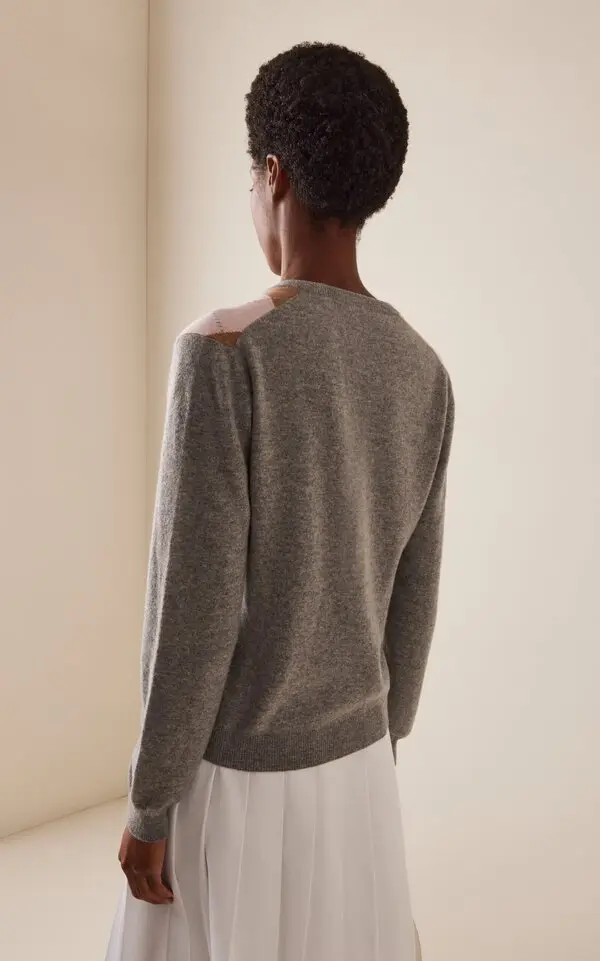 Prada Argyle Cashmere Sweater