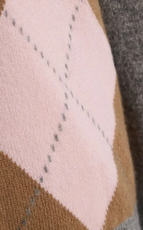 Prada Argyle Cashmere Sweater