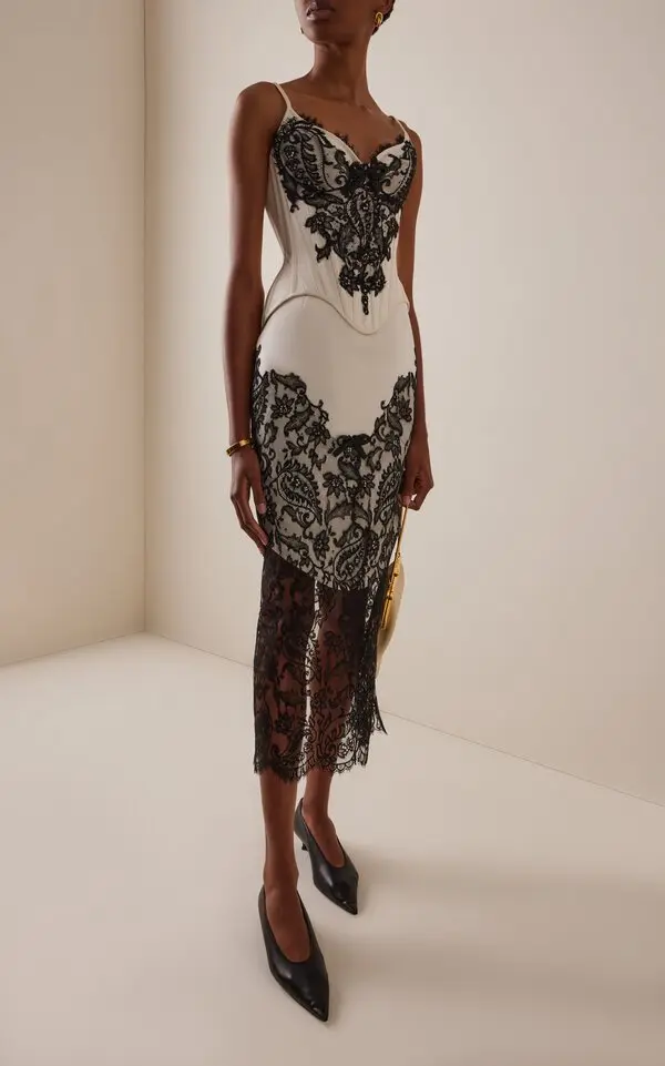 WIEDERHOEFT Exclusive Lace Corset Top