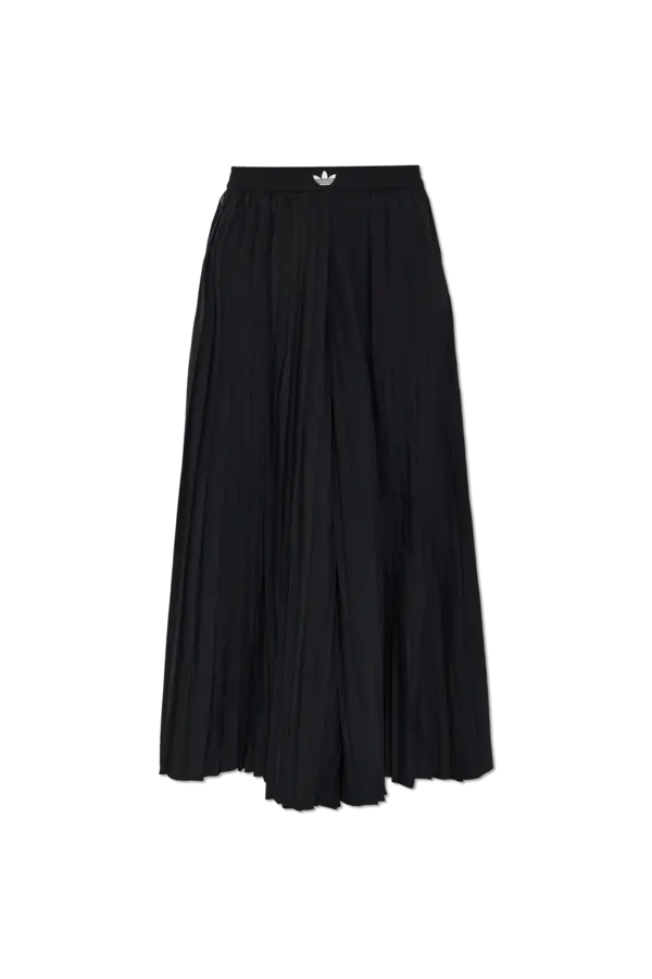 ADIDAS ORIGINALS Pleated Wide-leg Trousers - Black