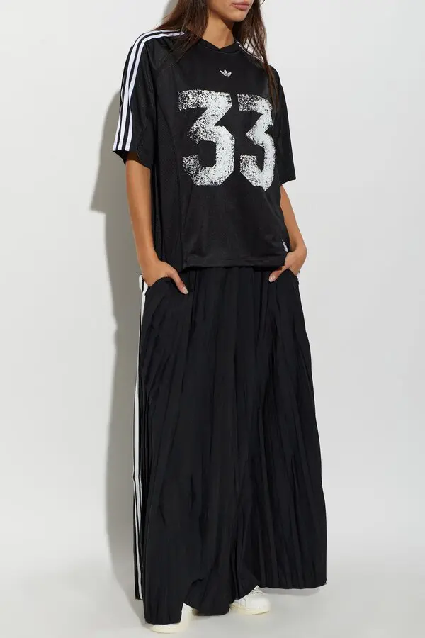 ADIDAS ORIGINALS Pleated Wide-leg Trousers