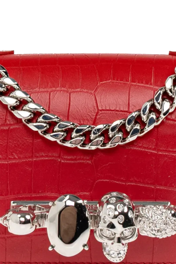 Alexander McQueen Jewelled Mini’ Leather Bag