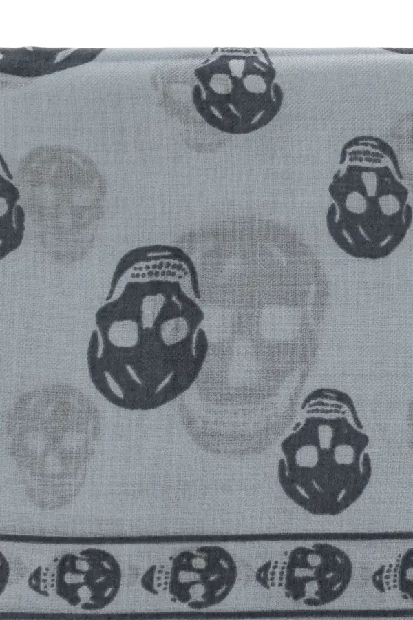 Alexander McQueen Wool Scarf With Raw Edge