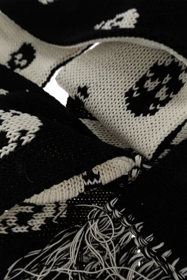 Alexander McQueen Cotton Scarf With A Distinctive Skull Motif